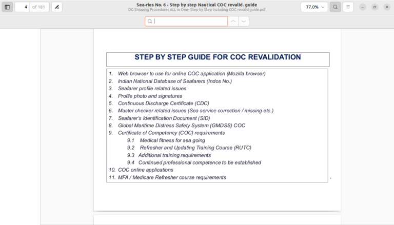 COC Revalidations Nautical : A Step By Step Guide